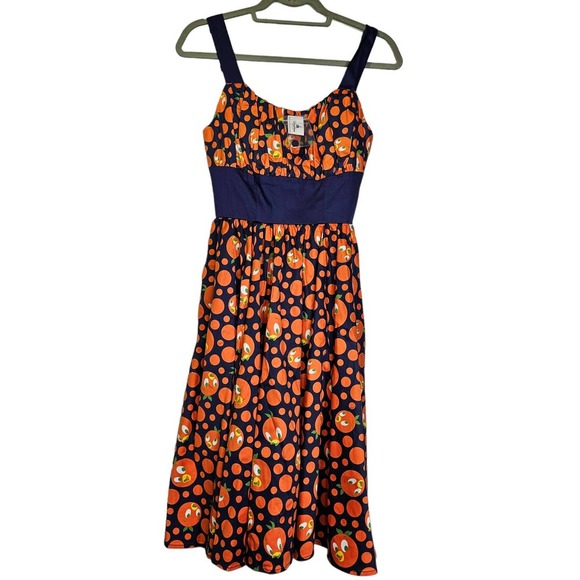 Disney | Dresses | New Disney Dress Shop Xs Full Orange Bird Pin Up ...